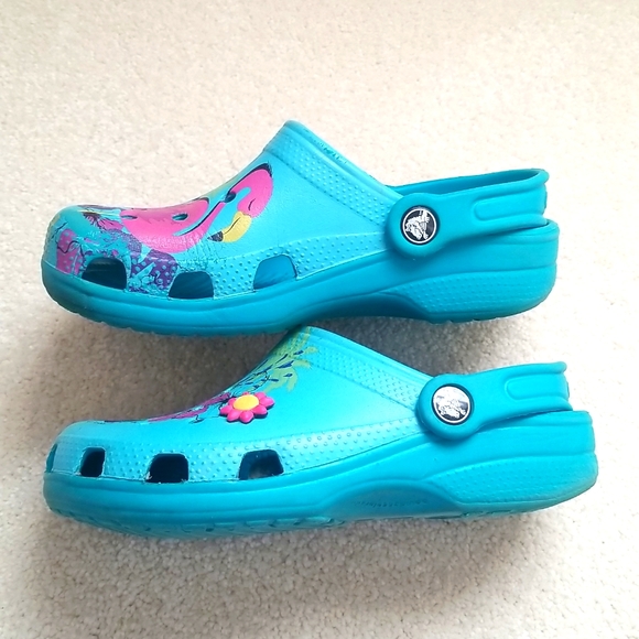 CROCS | Shoes | Turquoise Flamingo Crocs | Poshmark